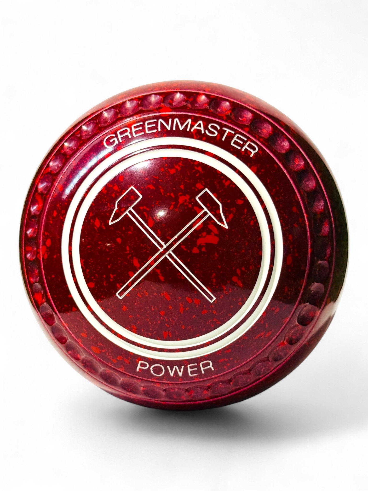 Greenmaster Power Maroon/Red Tool (crossed hammers) Size 2 Premier 35 ...