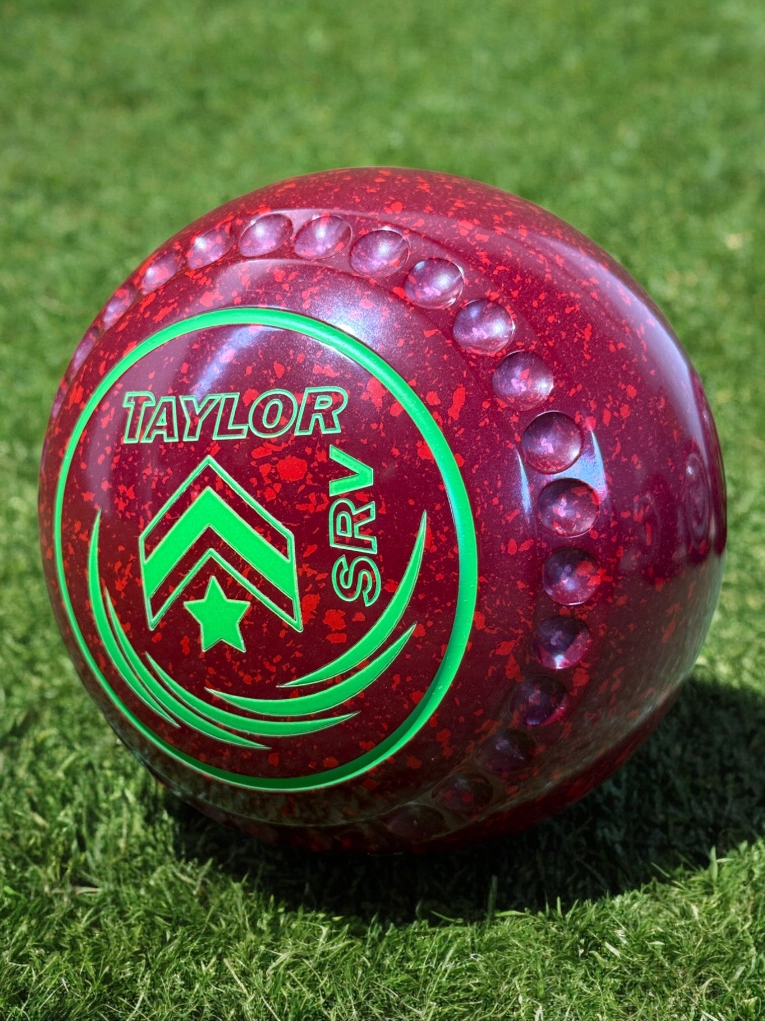 Taylor SRV Maroon/Red Star Size 3 Half Pipe 34 Stamp – Taylor Bowls ...