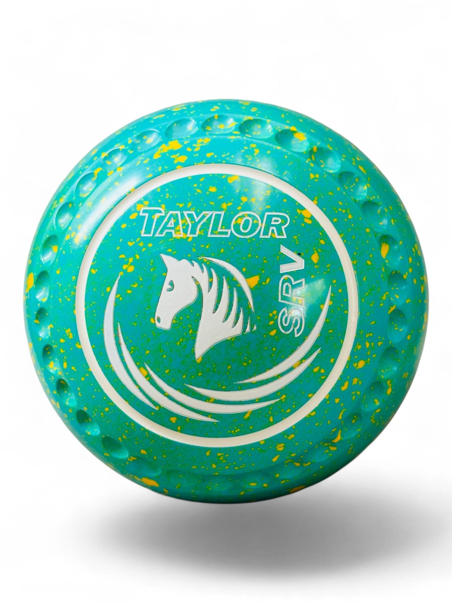 Taylor SRV Mint/Yellow Horse Size 4 Half Pipe 35 Stamp – Taylor Bowls ...